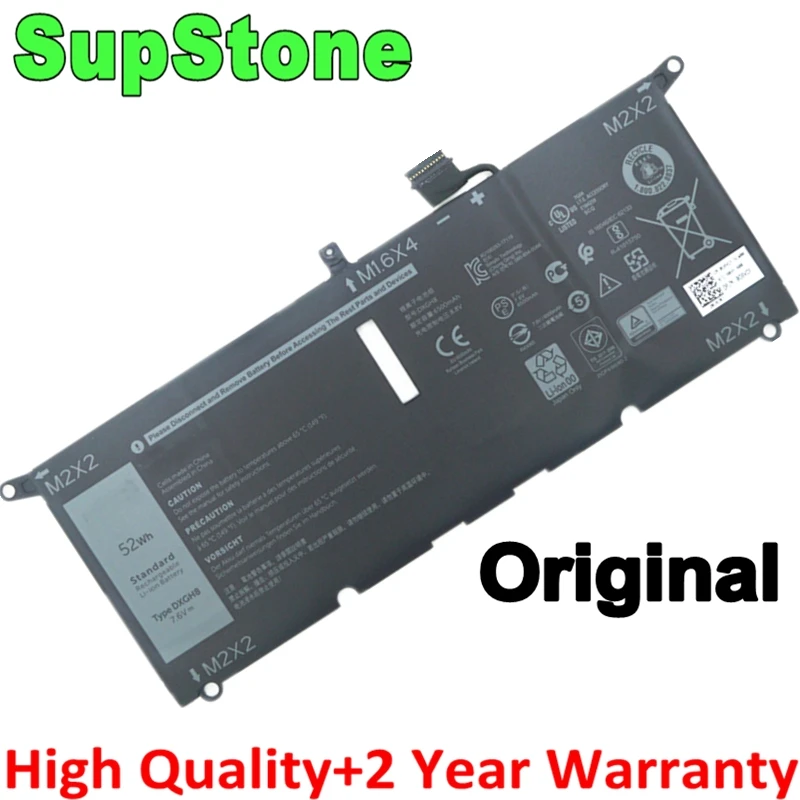 SupStone DXGH8 0H754V HK6N5 P115G P113G Laptop Battery For Dell XPS 13 ...