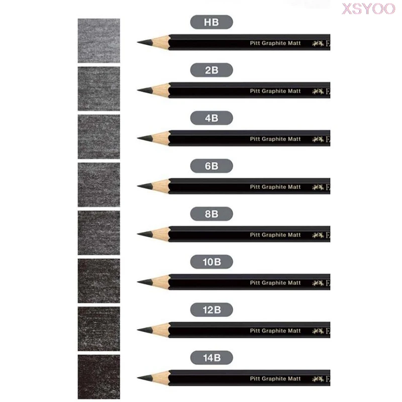Faber-Castell Premium набор карандашей для рисования HB 2B 4B 6B 8B 10B ...