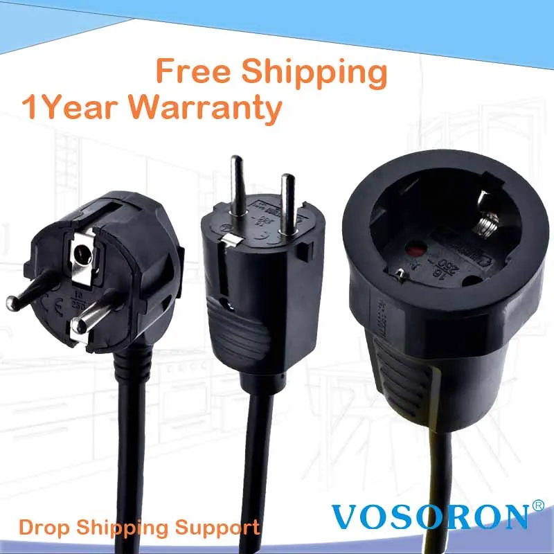 Standard Socket 250v 16a European/german Plug Power Line Ac - AliExpress