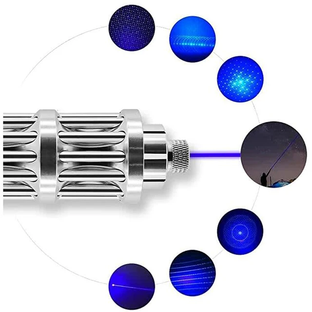 Focusable Flashlight: 5000m High Power Blue Laser Pointer with USB ...