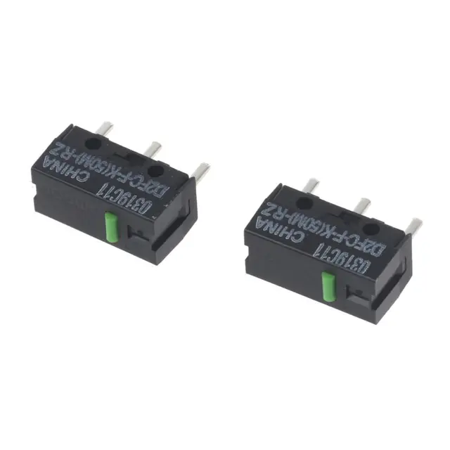 2Pcs Original OMRON Mouse Micro Switch D2FC-F-K(50M)-RZ Green Dot 50 ...