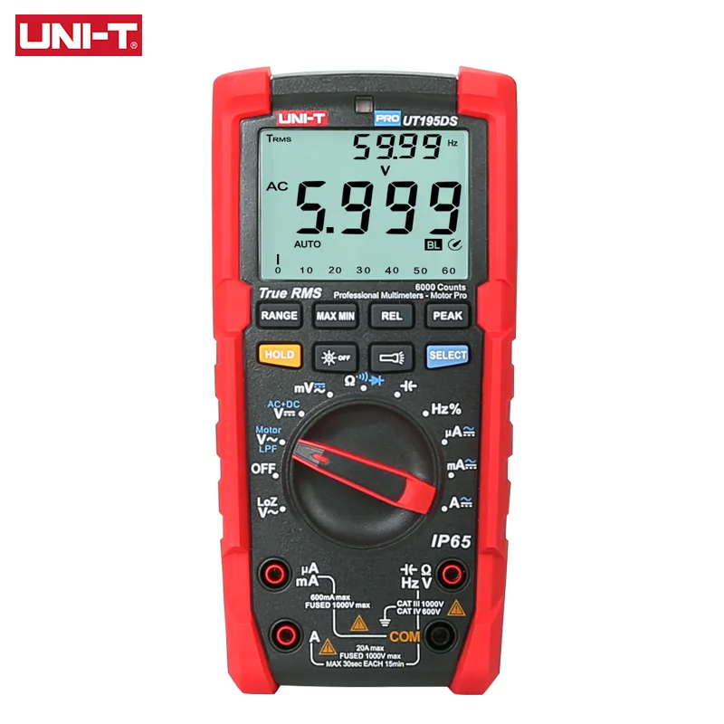 Uni-t Ut195ds Industrial Digital Multimeter Professional Tester ...