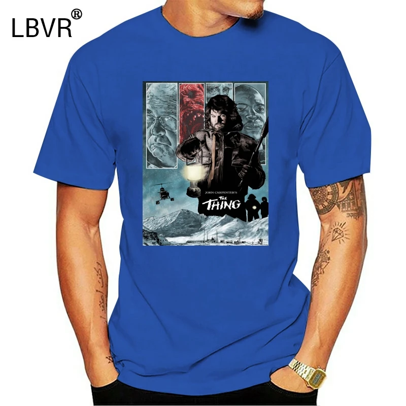 The Thing V37 Movie Poster 1982 T Shirt Black White All Sizes S 4Xl ...
