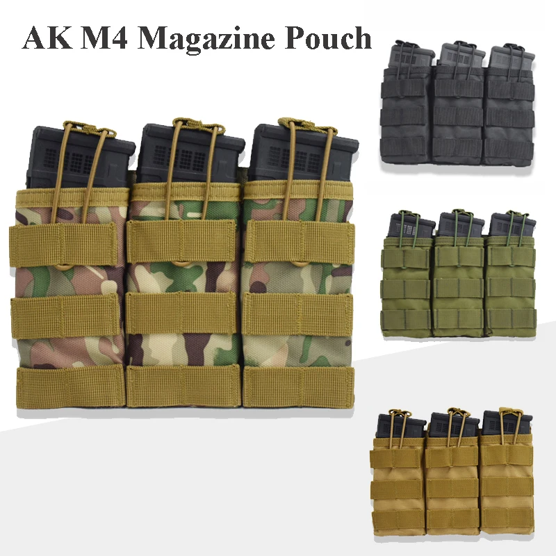 Military-Tactical-AK-AR-M4-AR15-Rifle-Pistol-Mag-Magazine-Bag-Hunting ...