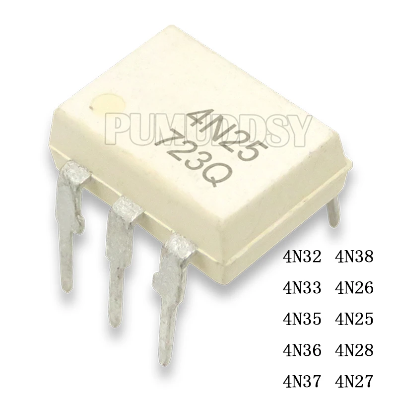 10pcs/lot 4n38 4n37 4n36 4n35 4n33 4n32 4n27 4n28 4n25 4n26 Dip-6 Ic ...