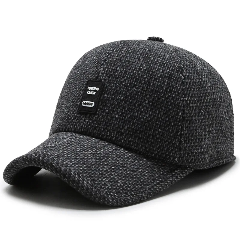 Brown 02-Adjustable -Chapeau de Baseball d'hiver pour hommes, casquette ...