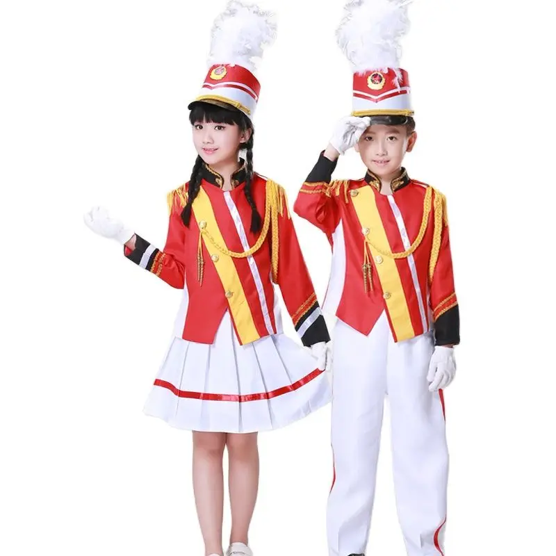 Drum Team Performance Clothing Children's Band Drummer of The Young ...