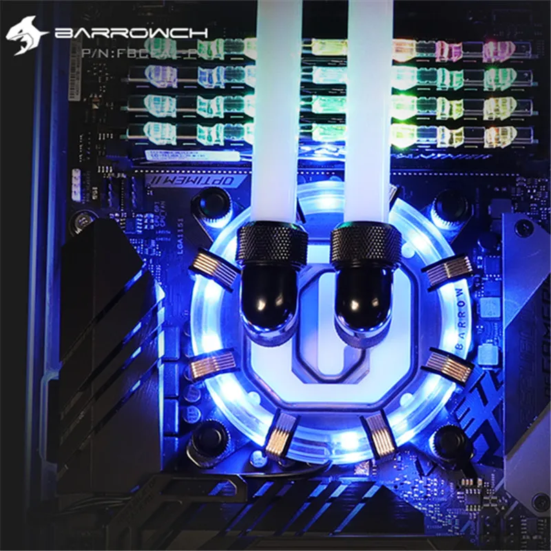 인텔 소켓 LGA 115X (1150 1151 1155 1156) 에너지 시리즈 한정판 용 Barrow Aurora CPU 워터 ...