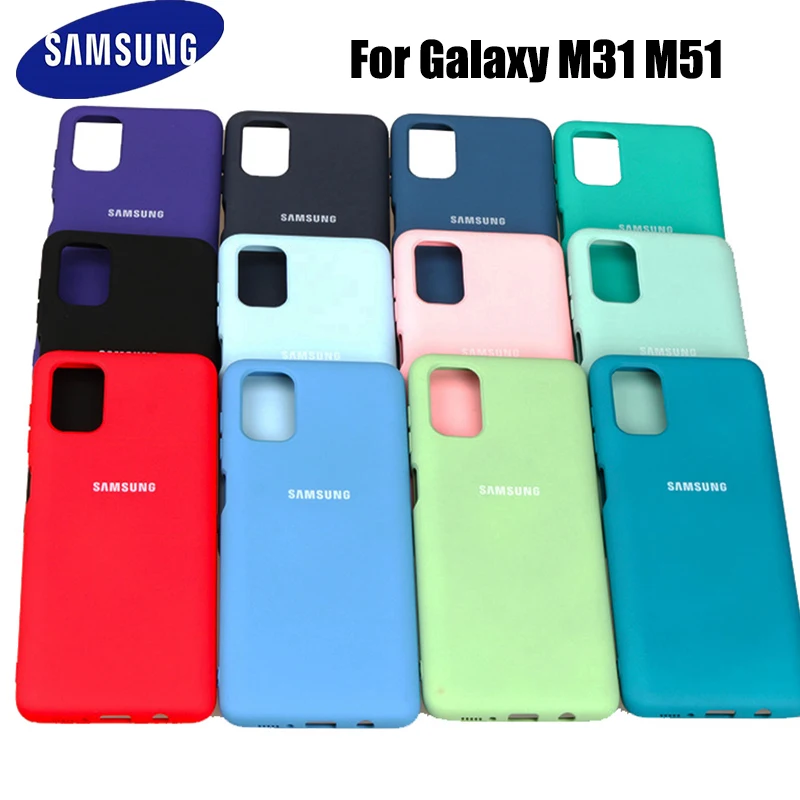 Samsung M51 M31 Case Origianl Housing Silky Silicone Cover Soft Touch ...