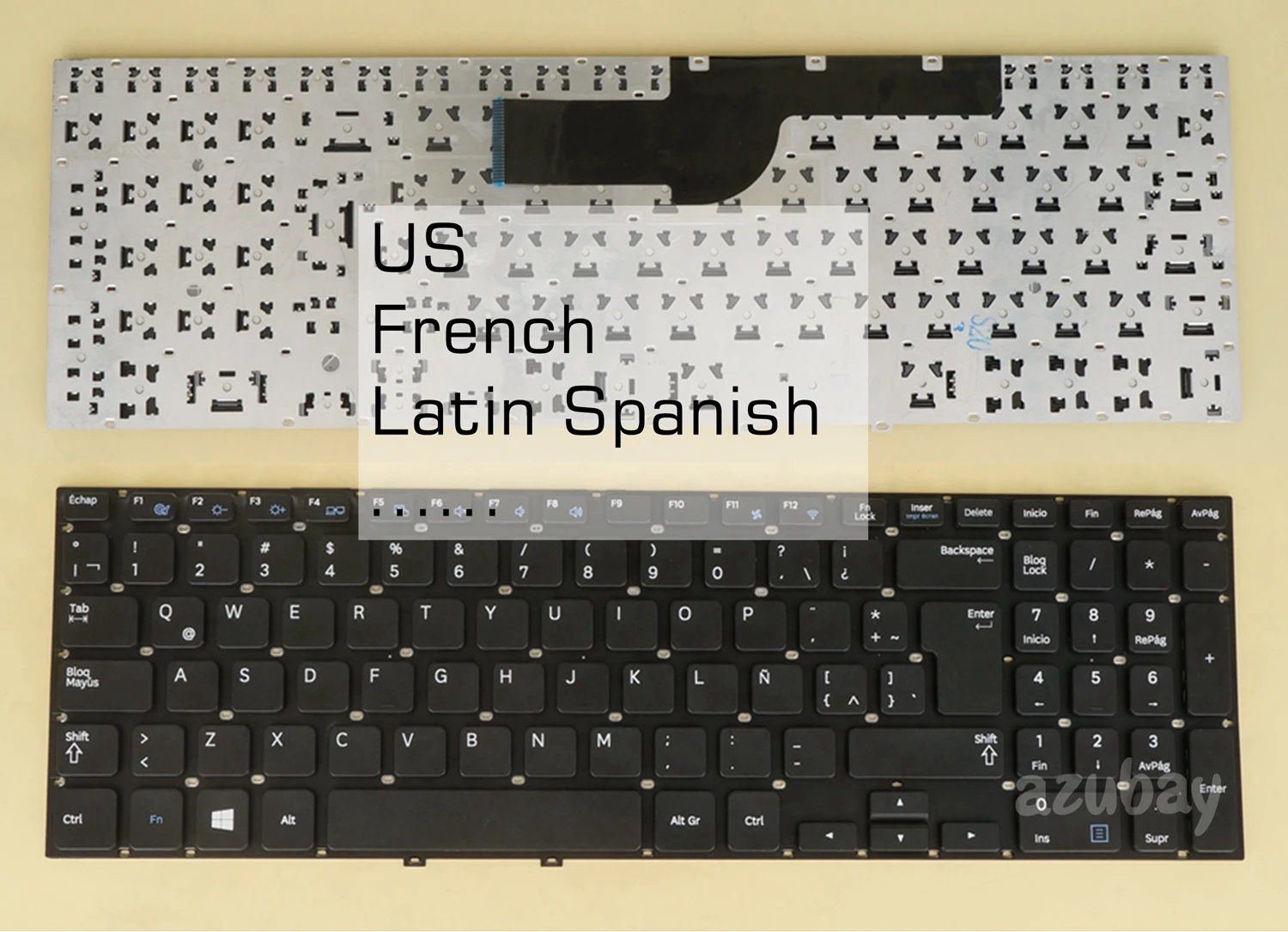 US French LA Spanish Keyboard For Samsung NP 550P5C 365E5C 355V5C ...