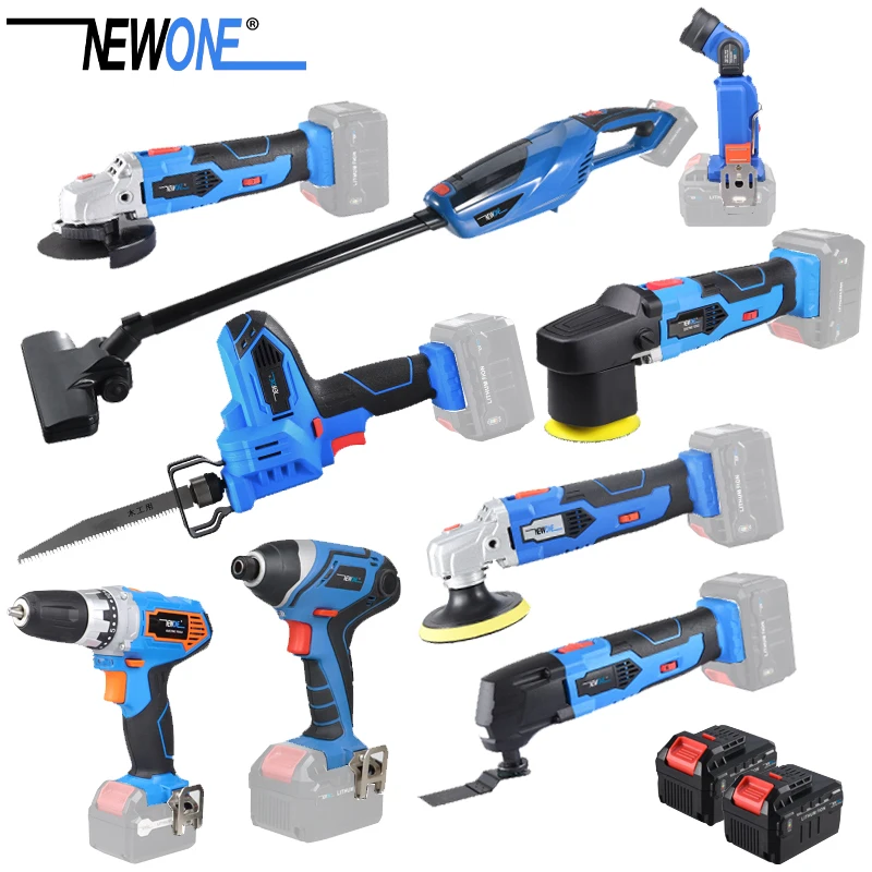 NEWONE-16V-Li-ion-Power-Tools-Set-Including-Polisher-Drill-Screwdriver-Reciprocating-Saw ...