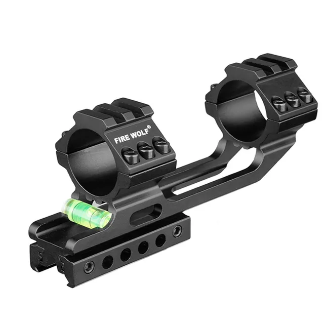 Fire Wolf Aluminum Scope Mount Ring 25.4mm 30mm with Spirit Bubble ...