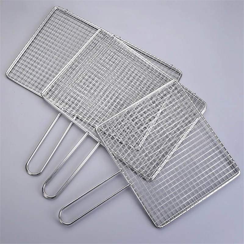 304 stainless steel square barbecue BBQ grill net meshes racks grid ...
