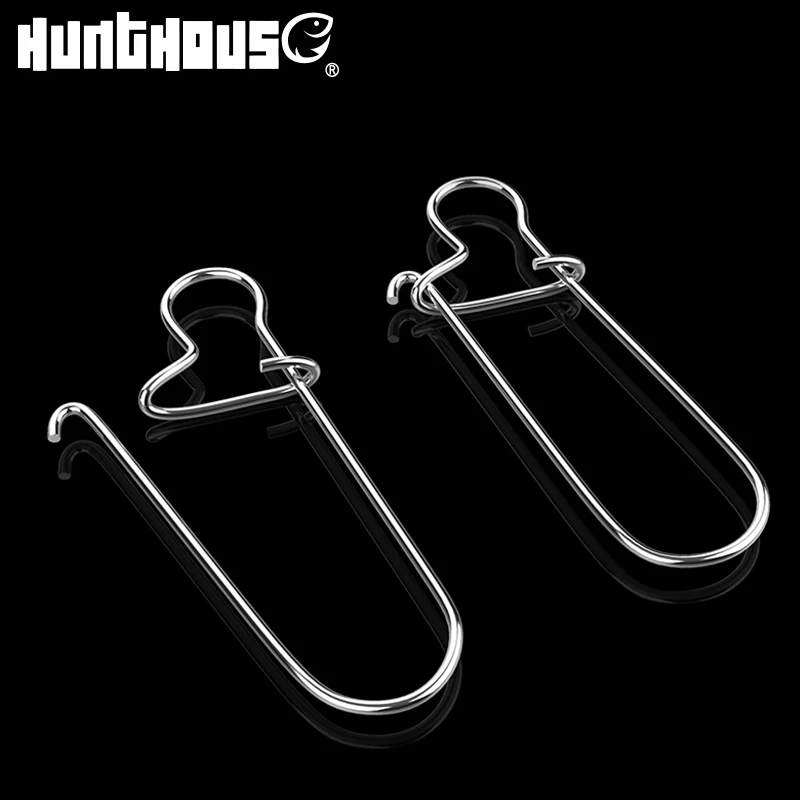 Hunthouse Fishing Hook Connector Stainless Steel Hook Fast Clip Lock ...