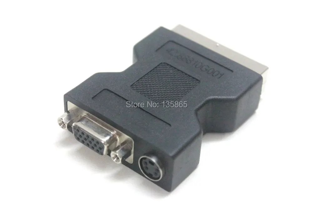 ORIGINAL SCART to VGA and S Video Adapter For Optoma Projector Adapter ...