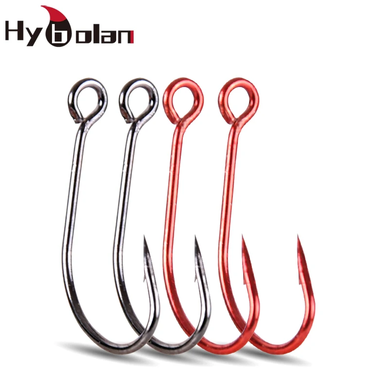50pcs-fishing-Crank-hook-Barbed-fishhook-fishing-tackle-Big-Eye-Sharp ...