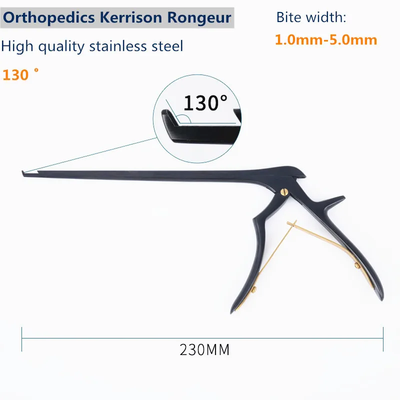 Black-130-degree-Kerrison-Rongeur-230mm-long-Stainless-steel-Veterinary ...