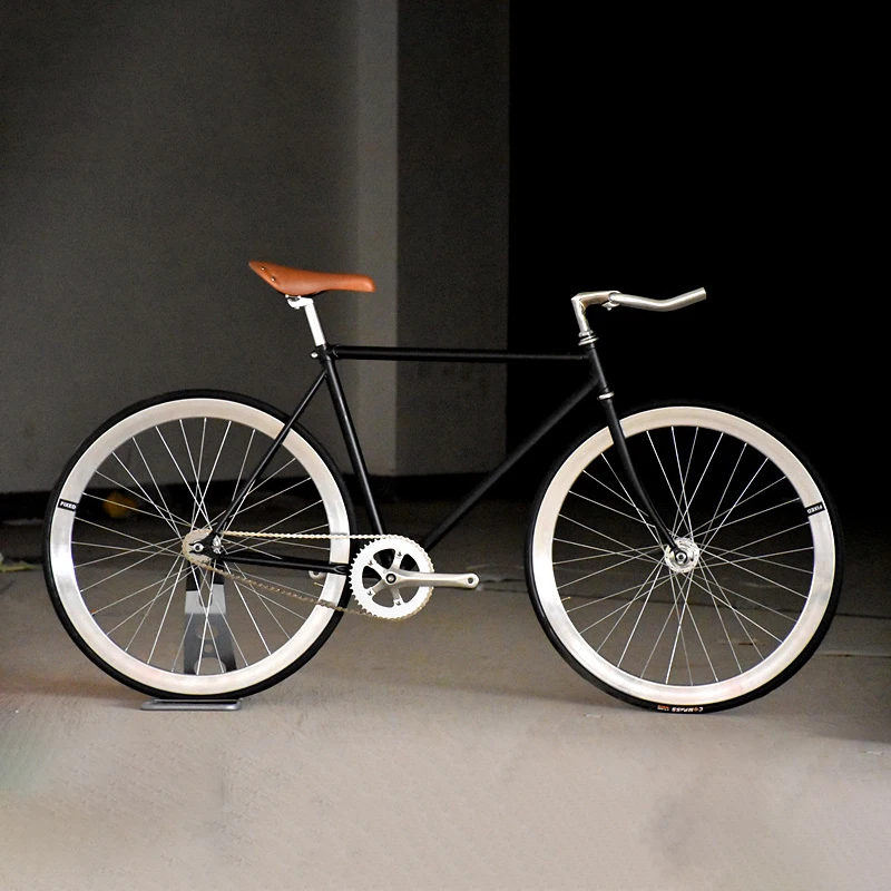 Retro Fixed Gear Bicycle Unisex Old Fashion Single Speed Bike City ...