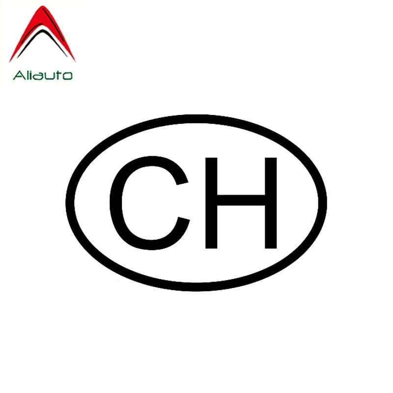 Aliauto-Personality-Creative-Car-Sticker-Ch-Swiss-Country-Code-Oval ...