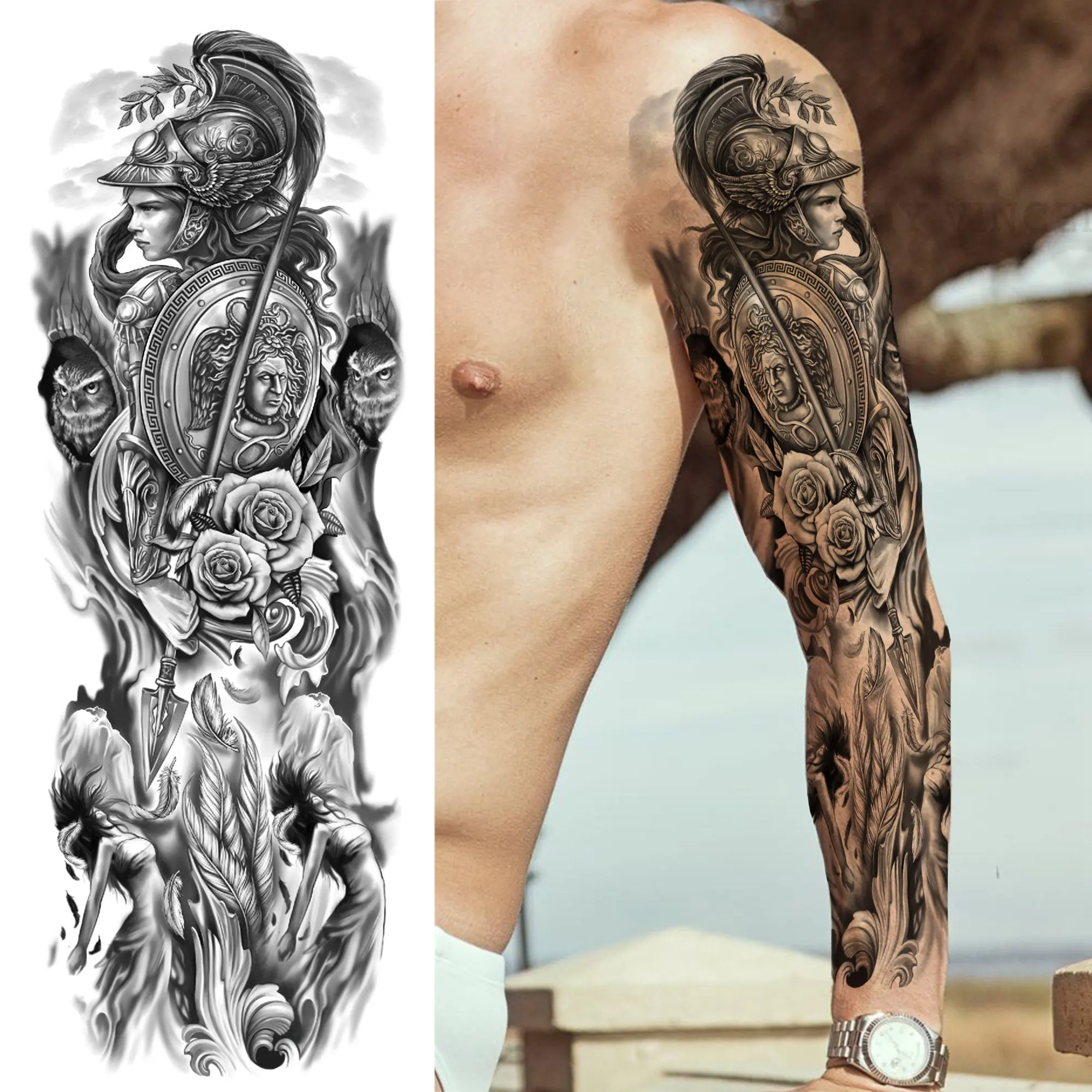 Fallen Soldier Tattoo Sleeve
