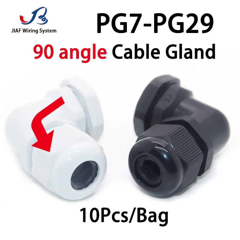 JIAF-90-angel-Cable-Gland-10pcs-PG7-PG29-Nylon-Waterproof-Joint-IP68 ...