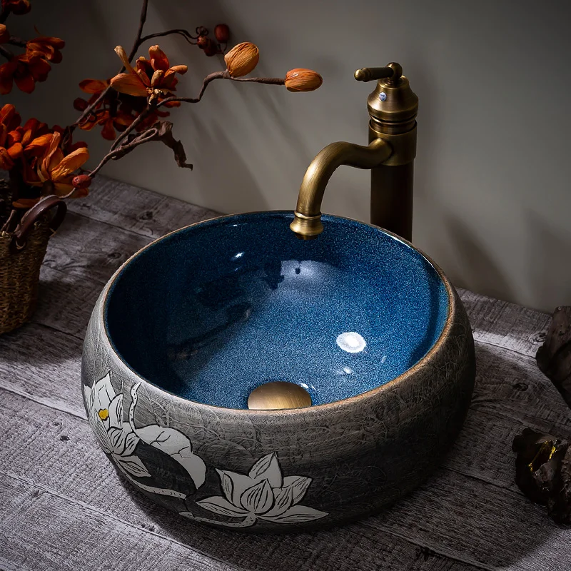 China-Classic-Painting-Antique-Ceramic-Wash-Basin-Bathroom-Sink-hand ...