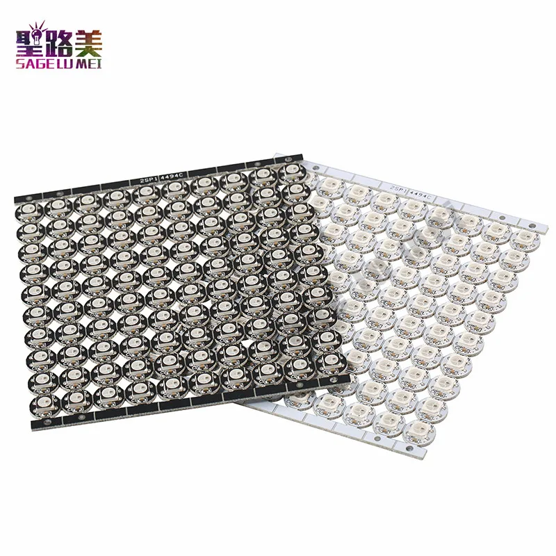 4 Pin WS2812B LED Chip With Heatsink DC5V SMD5050 RGB WS2811 IC Built ...