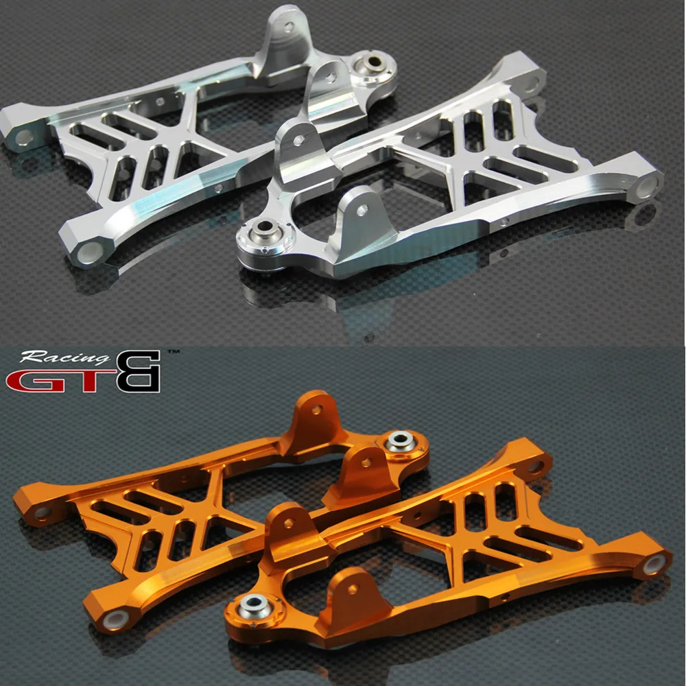 Gtbracing Cnc Aluminum Front Lower Suspension Arm For Rc Car 1/5 Hpi Km ...