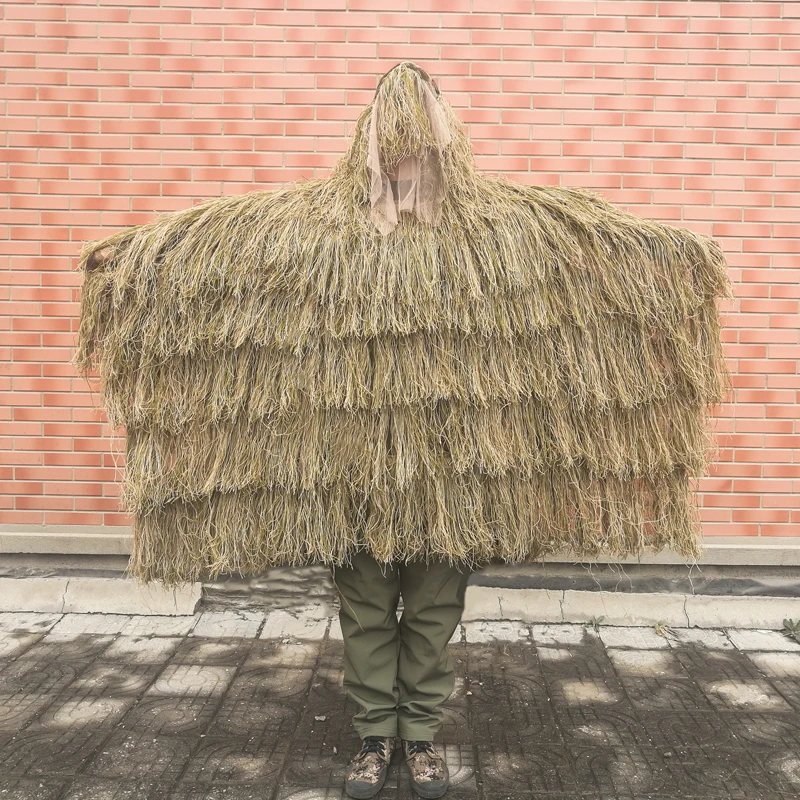 Photography Withered Grass Clothes Hunting Cloak Ghillie Suit Ghillie ...