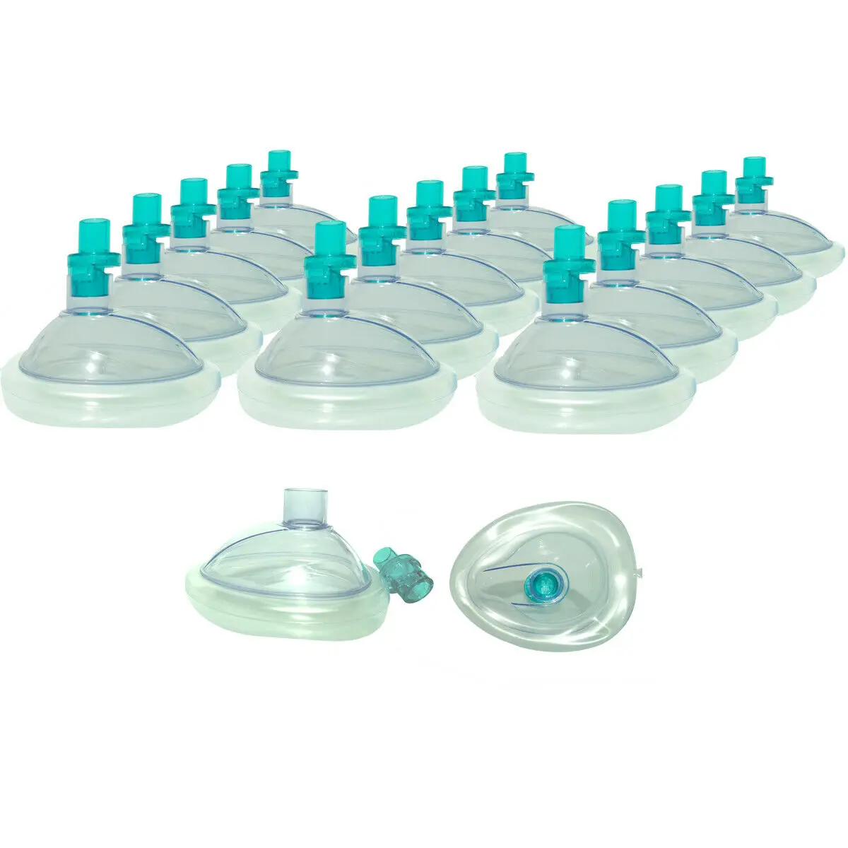 15pcs-CPR-Resuscitator-Face-Mask-First-Aid-Rescue-with-One-Way-Valve ...