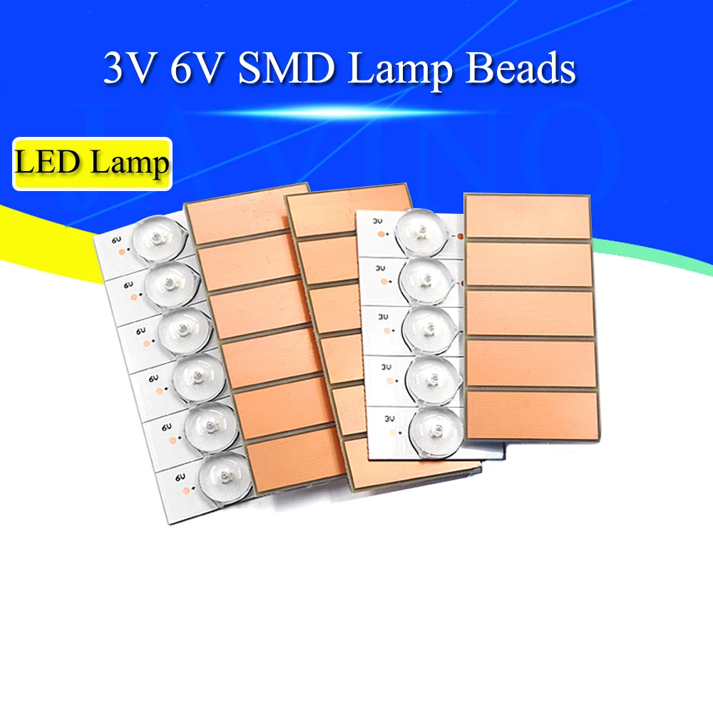 10PCS 3V SMD Lamp Beads with Optical Lens Fliter for 32-65 inch LED TV ...