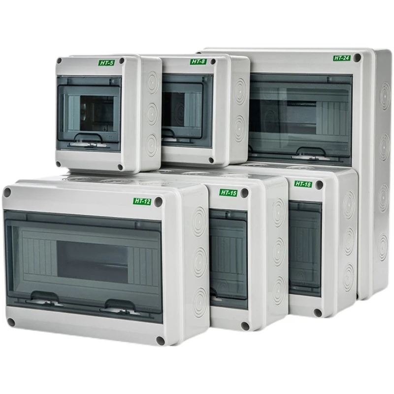 HT 5/8/12/15/18/24 plastic distribution box waterproof MCB box panel ...