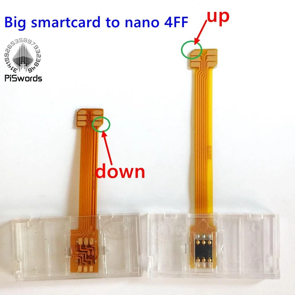 smartcard converter to Vertical nano sim usim card 4FF adapter ...