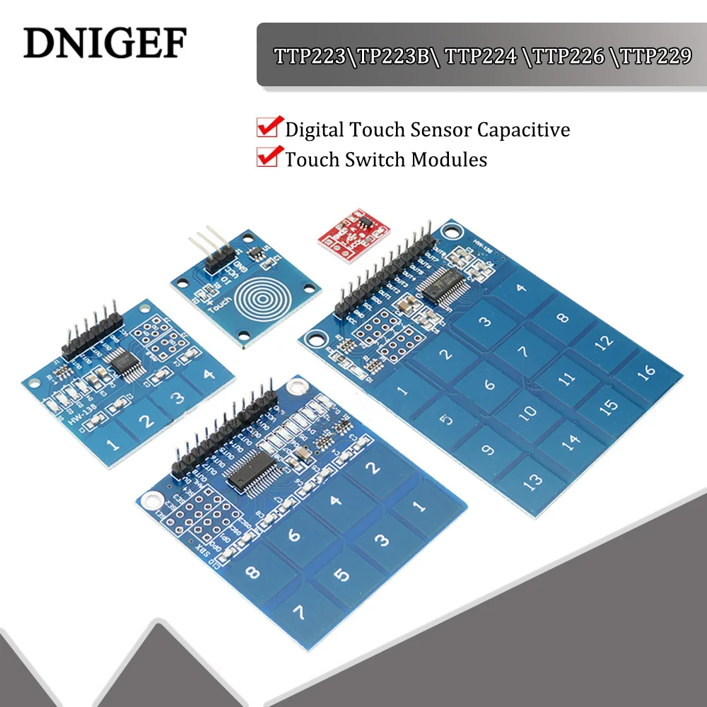 Dnigef Ttp223\tp223b\ Ttp224 \ttp226 \ttp229 Jog Digital Touch Switch ...