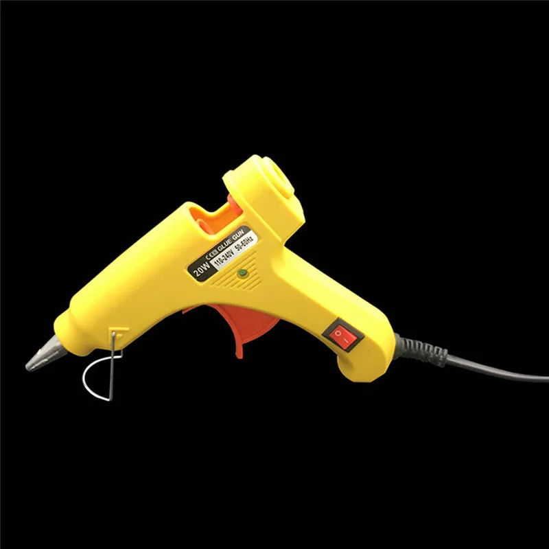 20W EU Plug Hot Melt Glue Gun Glue Stick Industrial Mini Guns Thermo ...