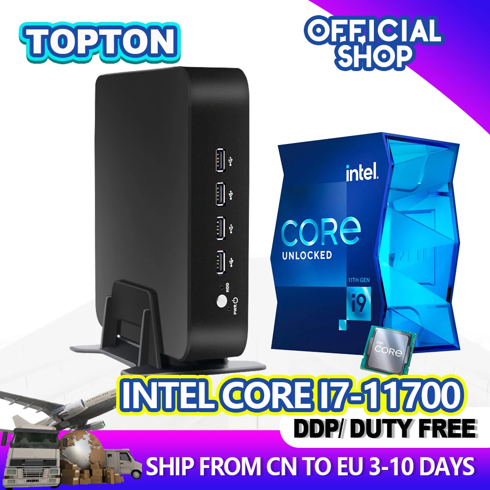 8 Cores 11th gen Intel i9 11900 Up to 5.2GHz Mini PC Windows 11 Pro ...
