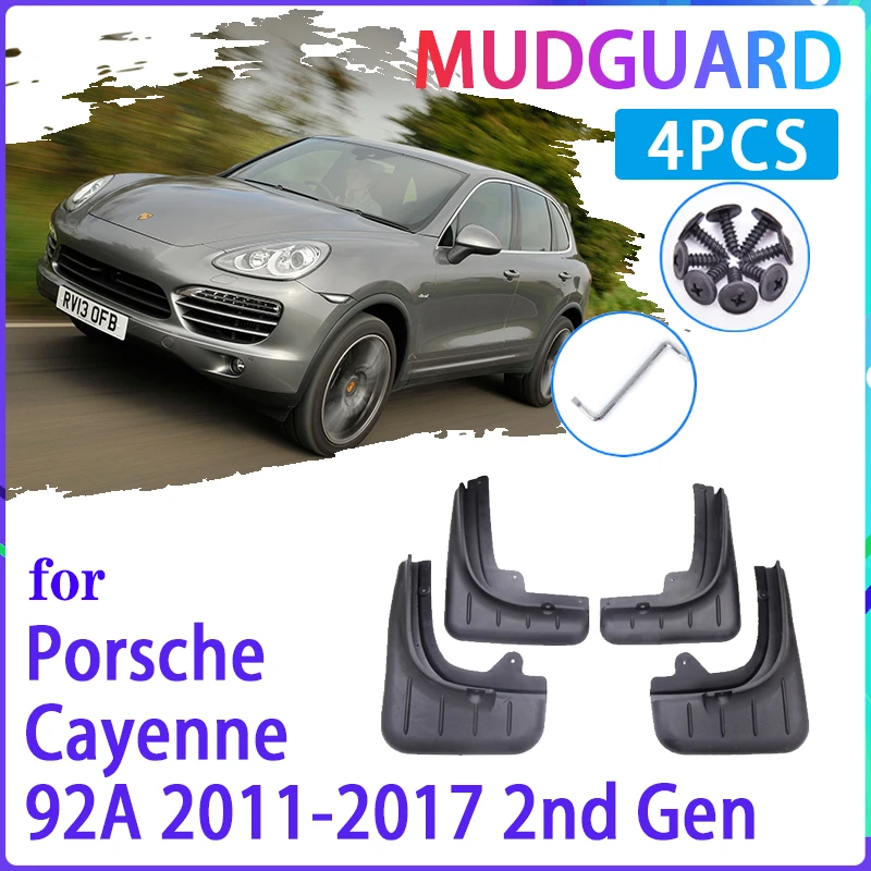 Car Mud Flaps For Porsche Cayenne 92a 2011~2017 2012 2013 2014 2015 2016 Mudguard Splash Guard ...