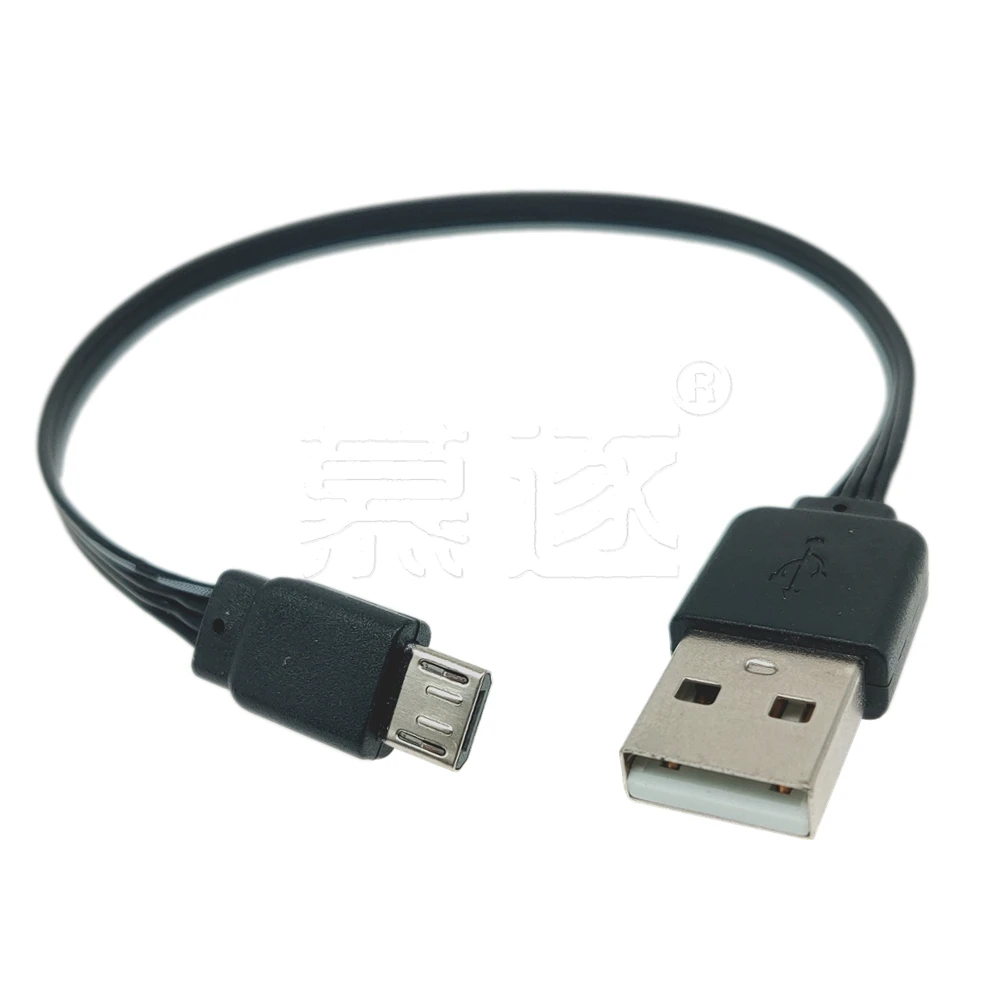 Super Flat flexible Up & Down & Left & Right Angled 90 Degree USB Micro ...