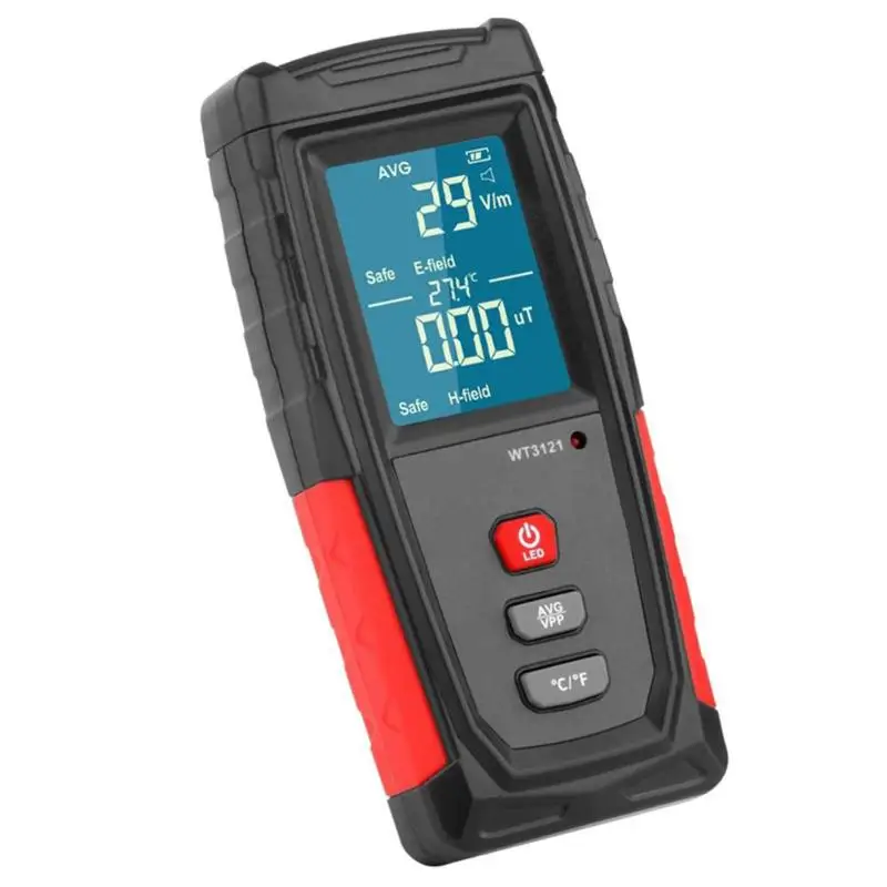 Ручной цифровой ЖК-дисплей EMF метр электромагнитного излучения тестер ...