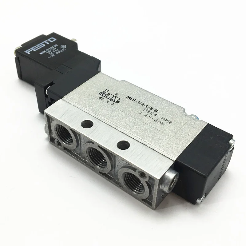 MEH 3 2 1 8 B 173124 DC24V AC220V FESTO E MEH 3 2 1 8 B 173124 DC24V AC220V FESTO E