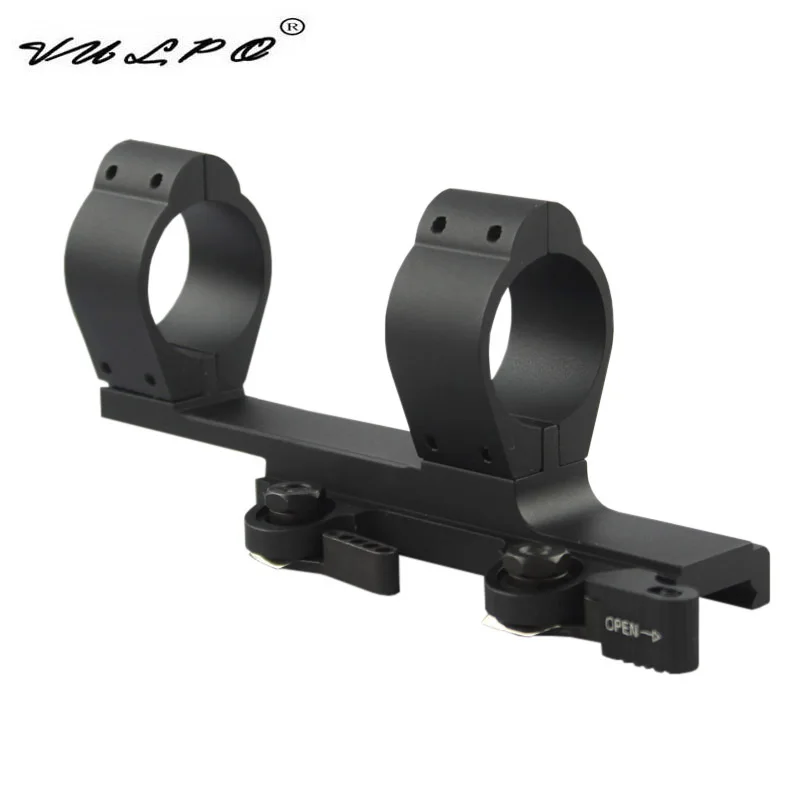 VULPO Tactical SPR 1.5 30mm Diameter Double Ring Scope Mount QD Rail ...