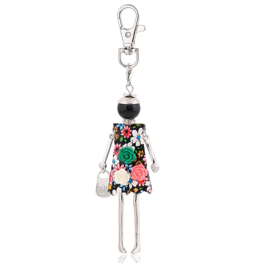 LLavero de moda para mujer, llaveros de flores bonitas, colgante de ...