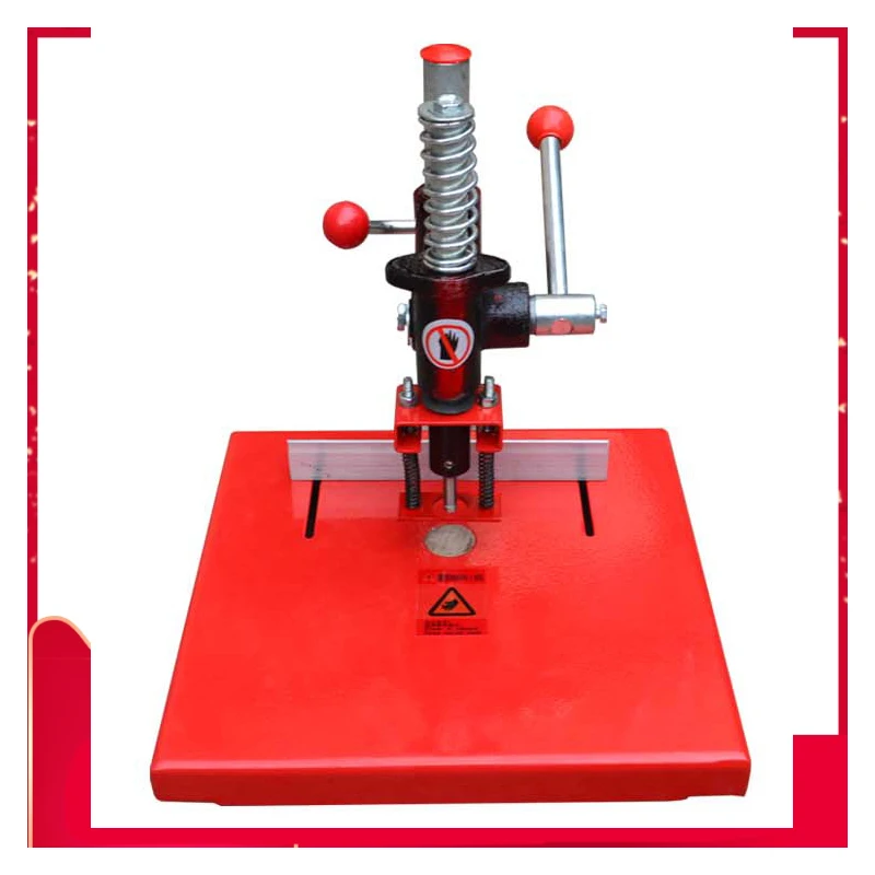 Plastic bag Film Perforating Machine Non-Woven Bag Cloth Leather Manual ...