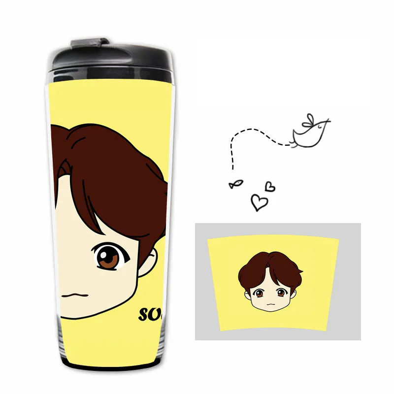 Buy BTS Tea Coffee Bottles (350ml) Online | KpopHeart