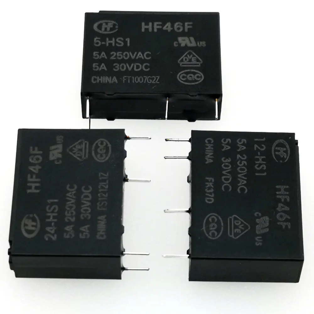 5 uds HF46F HF46F 5 HS1 HF46F 12 HS1 HF46F 24 HS1Relay DIP4 5V 12V 24V ...
