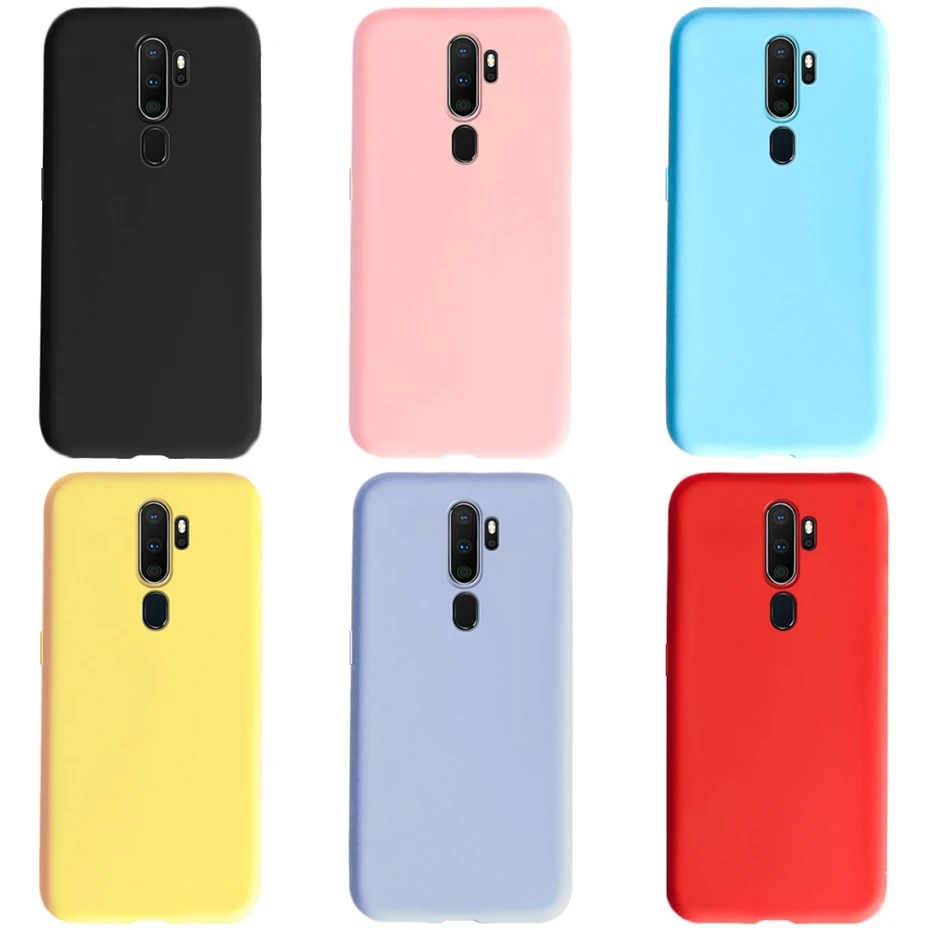 Case For Oppo A9 A5 2020 Case Matte Soft Tpu Silicone Phone Cover For ...