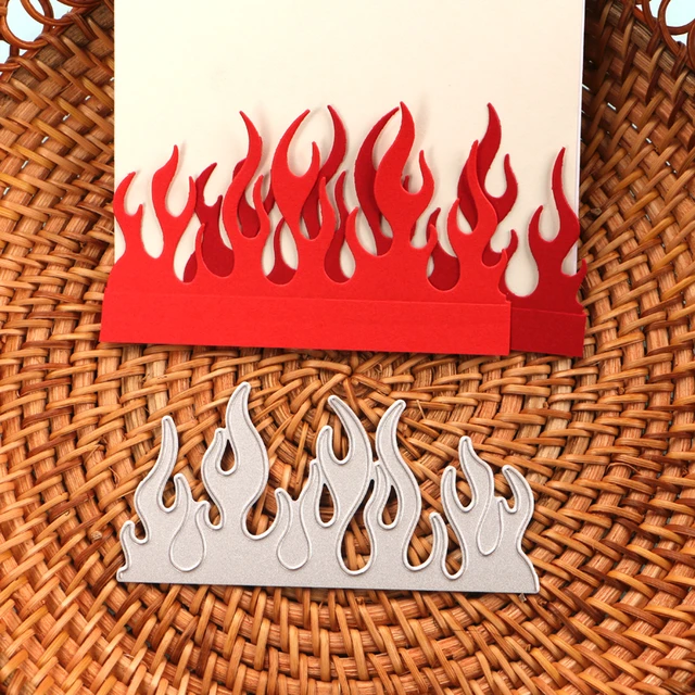 Fire Flames Stencil
