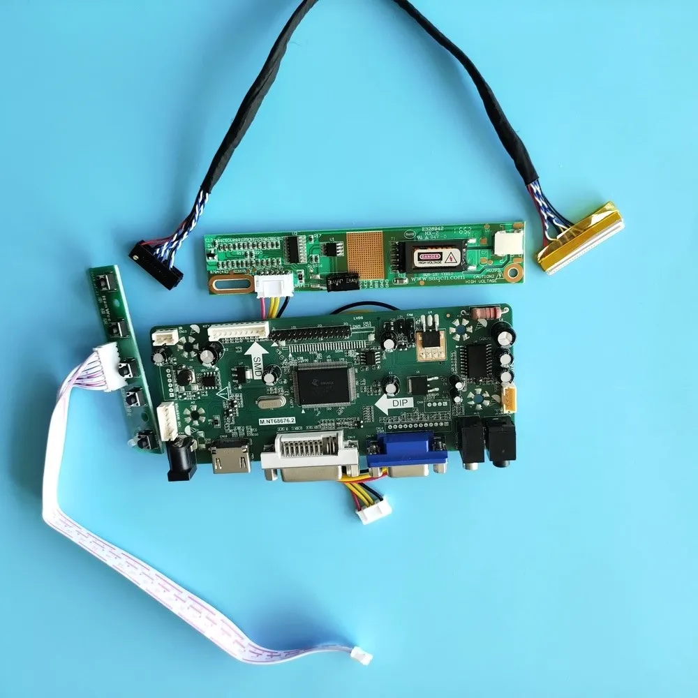 Kit para b141ew04 v5/b141ew04 v6/b141ew04 v7 hdmi + dvi + vga lcd painel de áudio placa ...