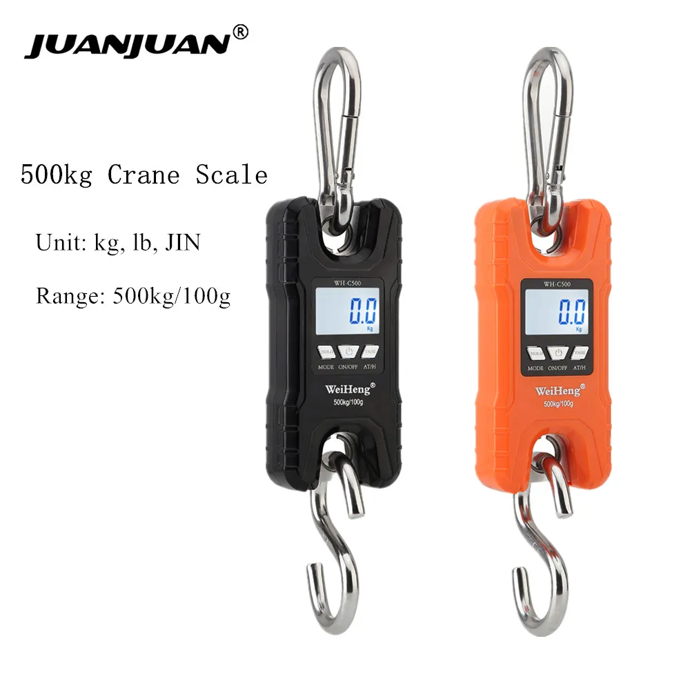 150/200/500kg Crane Scale Heavy Duty Hanging Weighting Hook Steelyard ...
