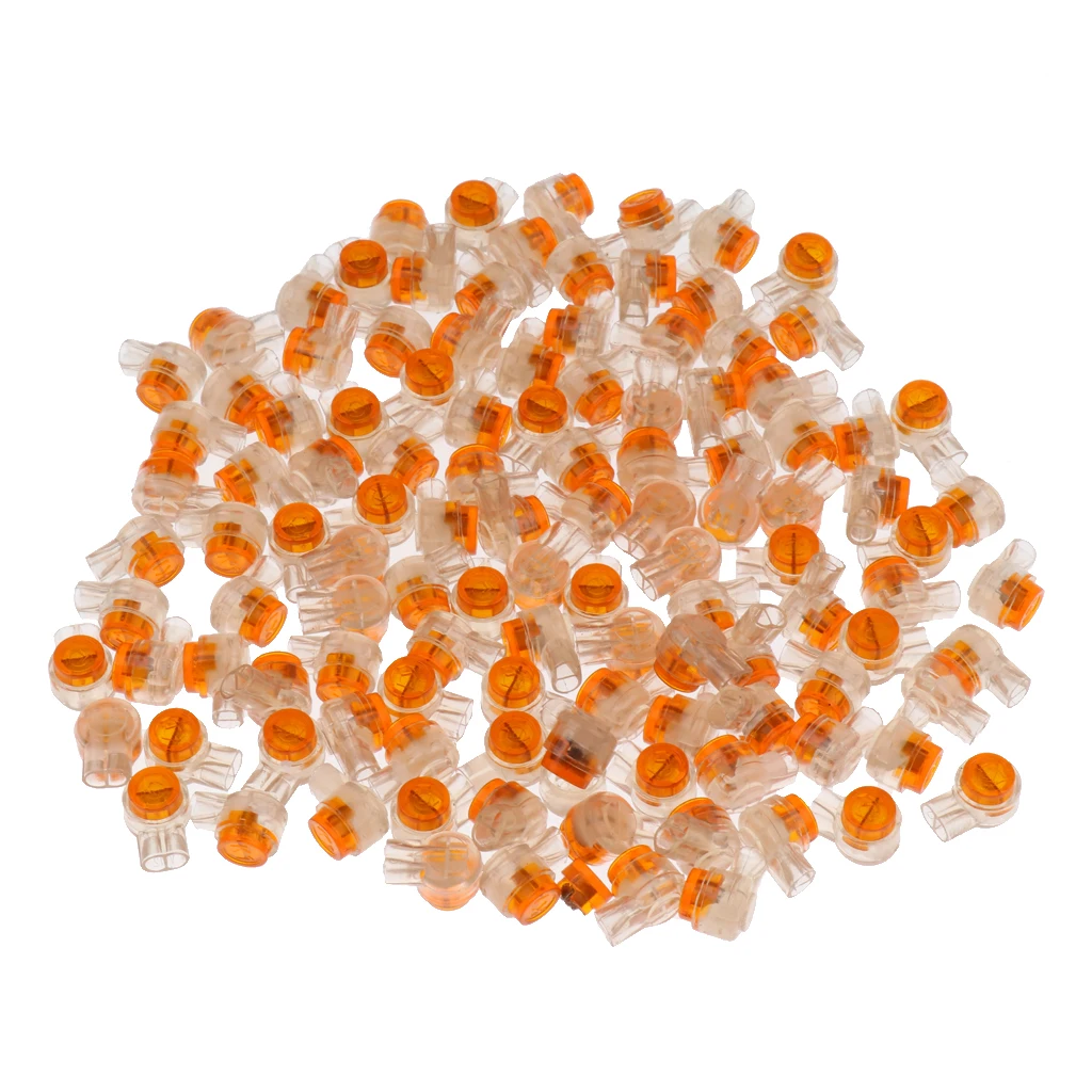 400Pcs Telephone Cable Repair Joiner 2 Wire Jelly Crimps Connectors